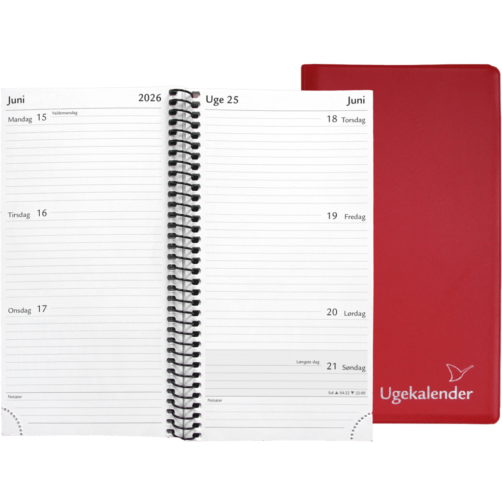 Ugekalender 2025 » Køb kalender med uger hos Kalenderbutik.dk