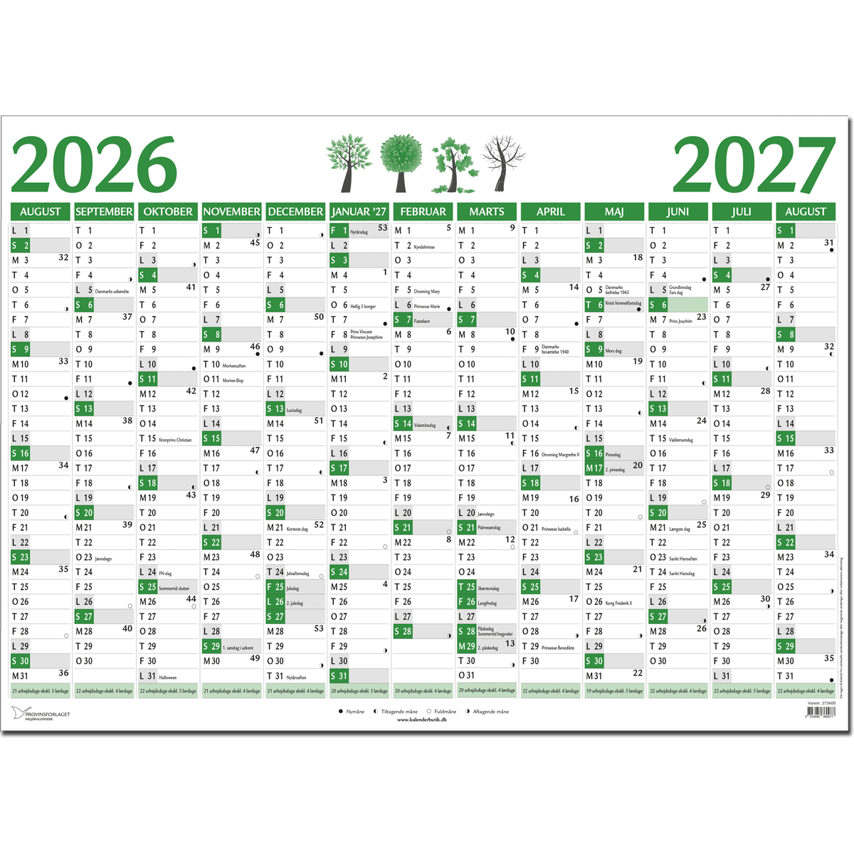 Vægkalender » Køb vægkalendere hos Kalenderbutik.dk